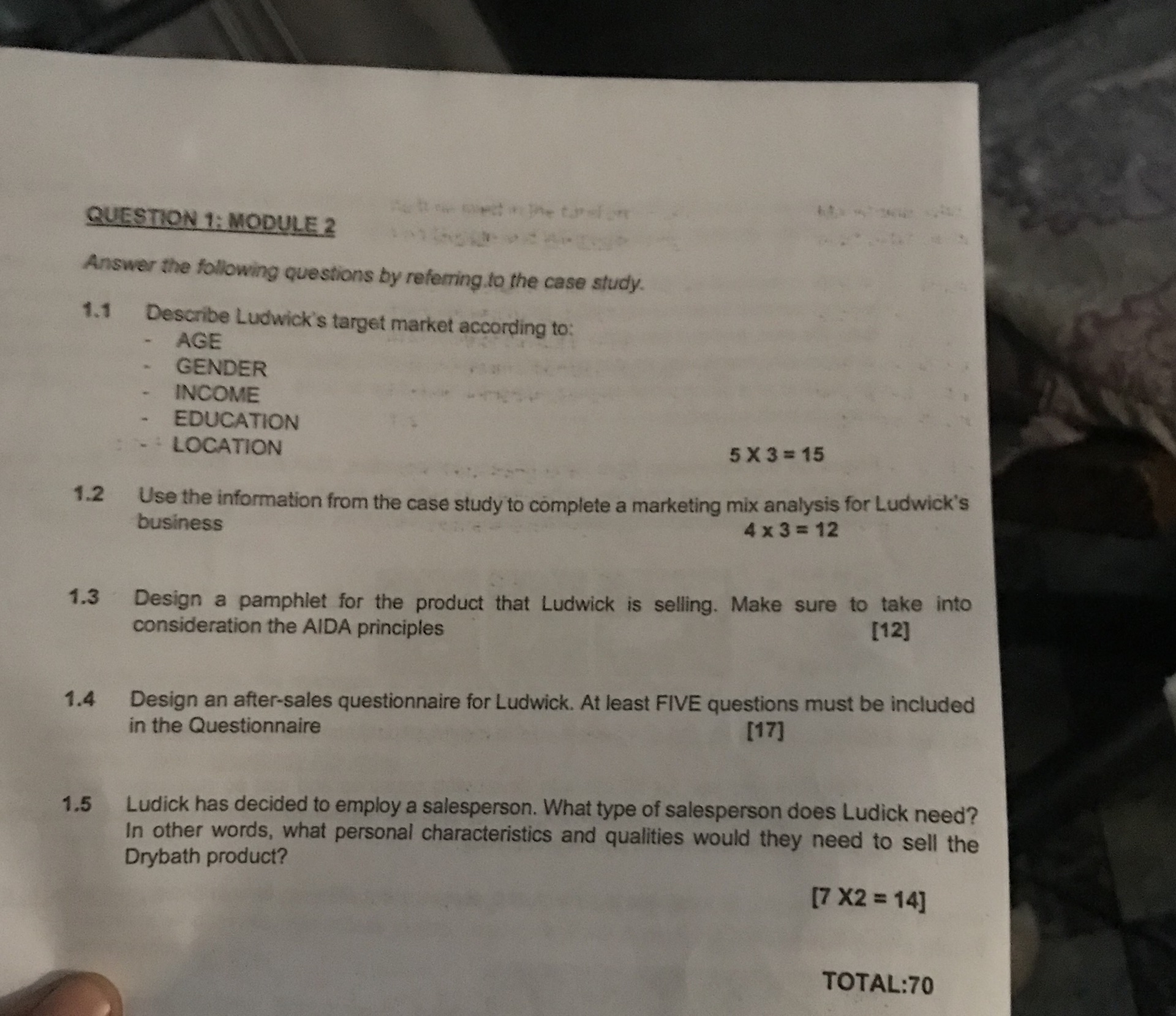 QUESTION 1: MODULE 2 Answer the following | StudyX