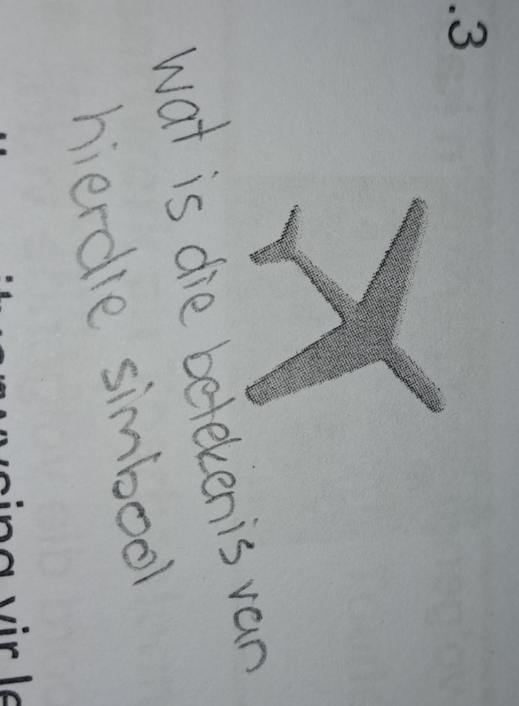 Wat is die betekenis van hierdie simbool? | StudyX