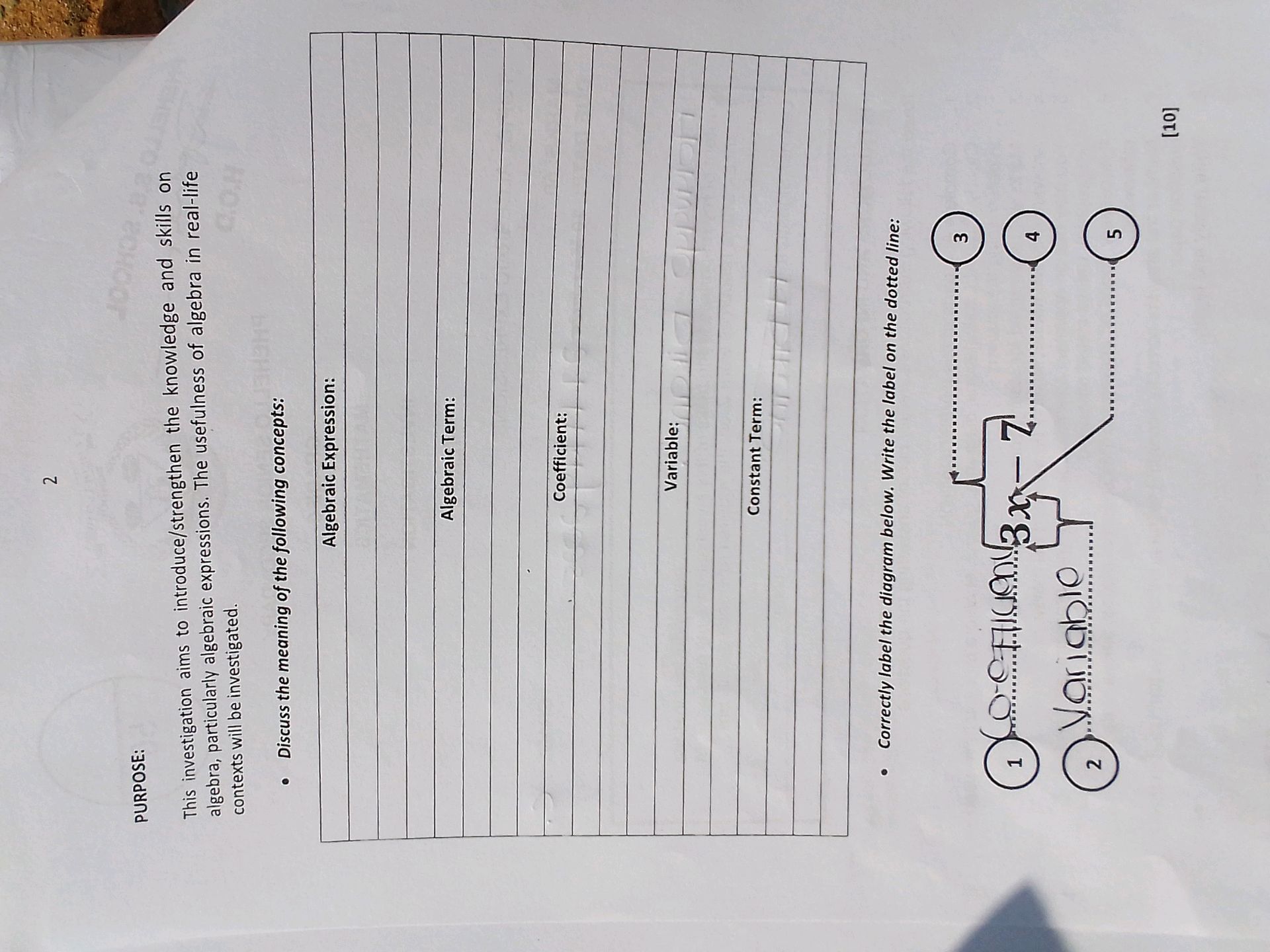 Correctly label the diagram below. Write the | StudyX