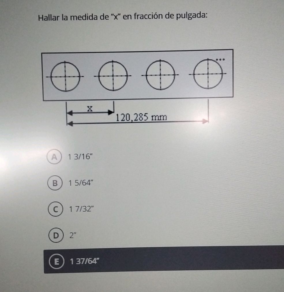Hallar la medida de "x" en fracción de | StudyX