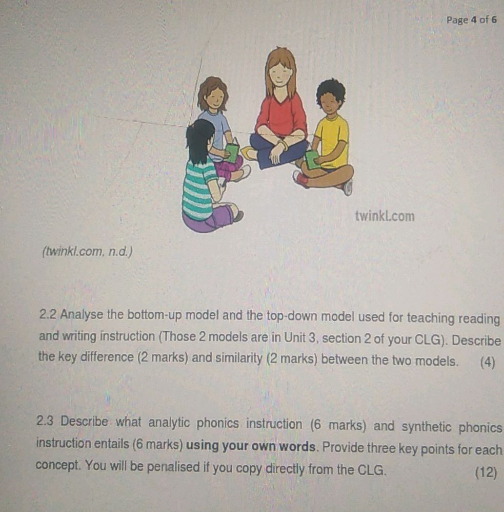 2.2 Analyse the bottom-up model and the | StudyX