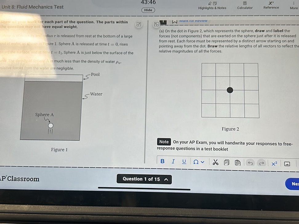 (a) On the dot in Figure 2, which represents