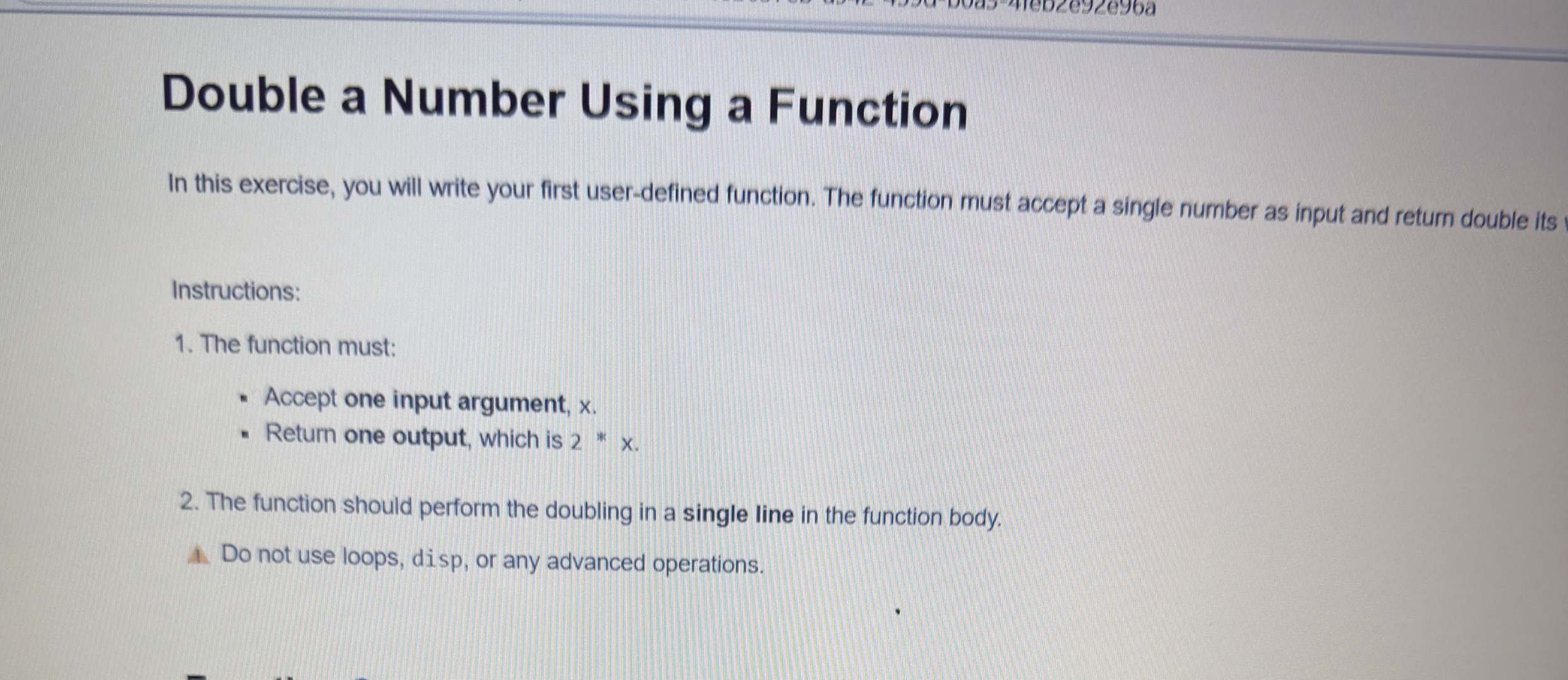 Double a Number Using a Function In this | StudyX