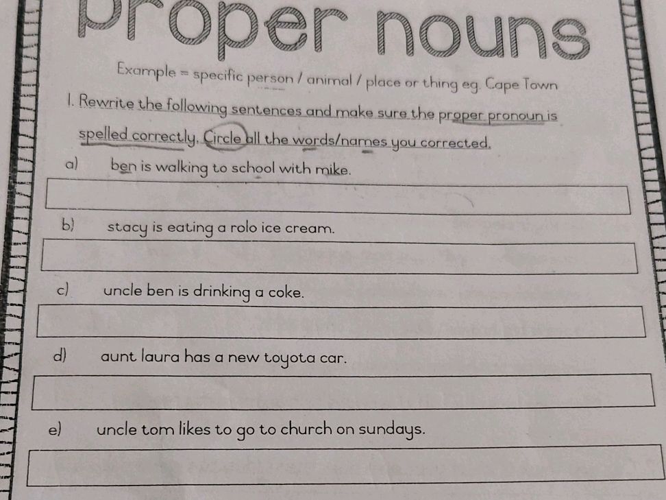 1. Rewrite the following sentences and make | StudyX