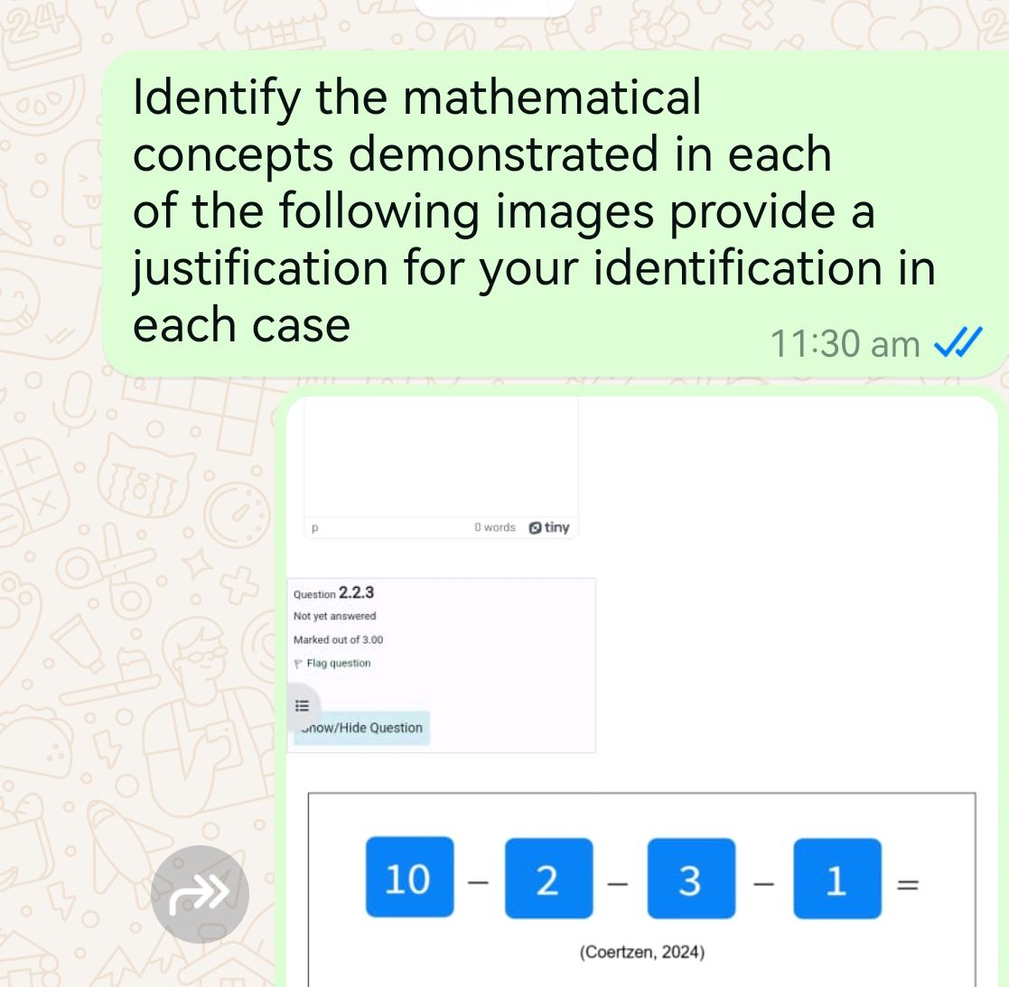 Identify the mathematical concepts | StudyX