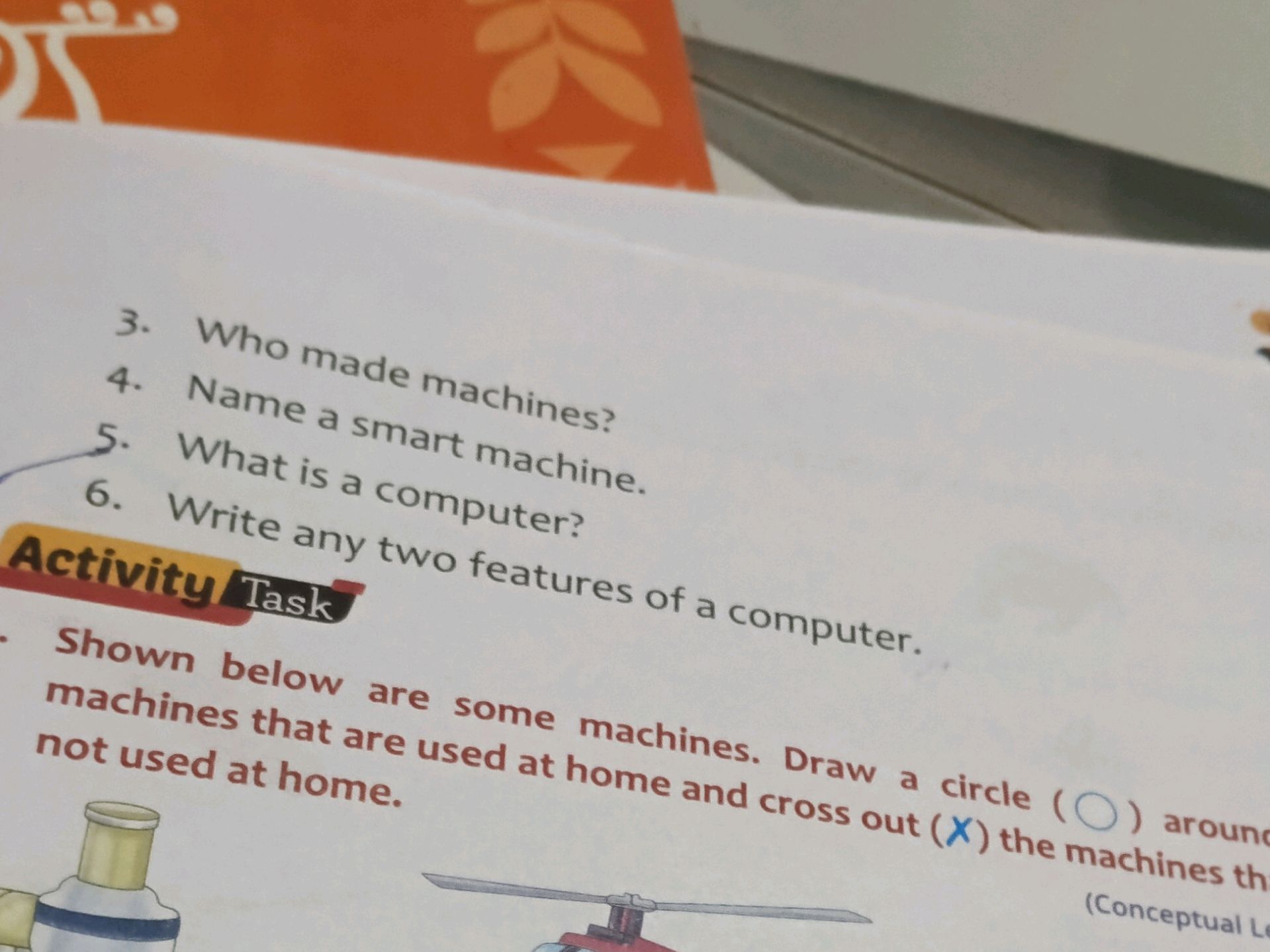 3. Who made machines? 4. Name a smart | StudyX