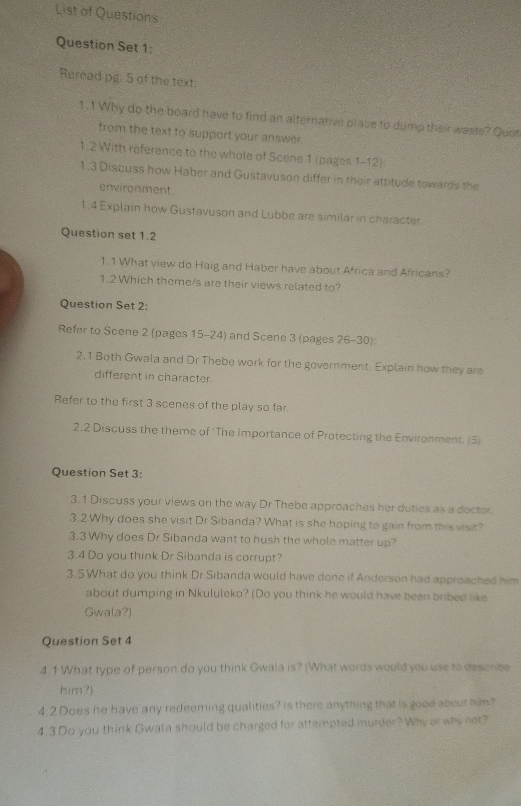 Question Set 1: Reread pg. 5 of the text: | StudyX
