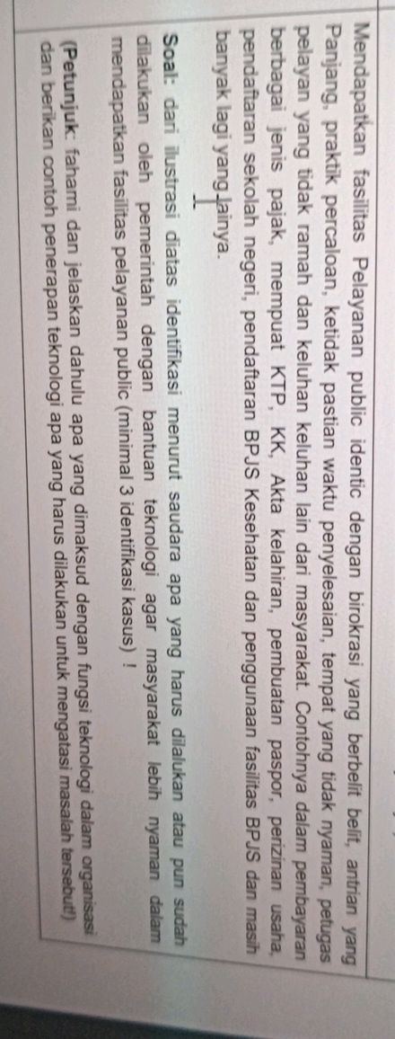 Soal: dari ilustrasi diatas identifikasi | StudyX