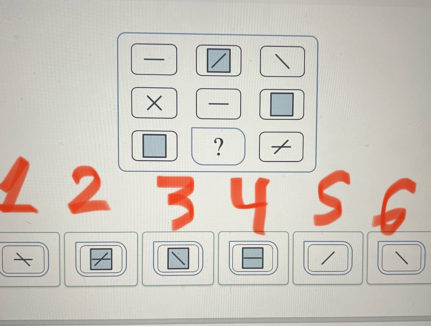What is the missing shape? Options: 1. $ $ | StudyX