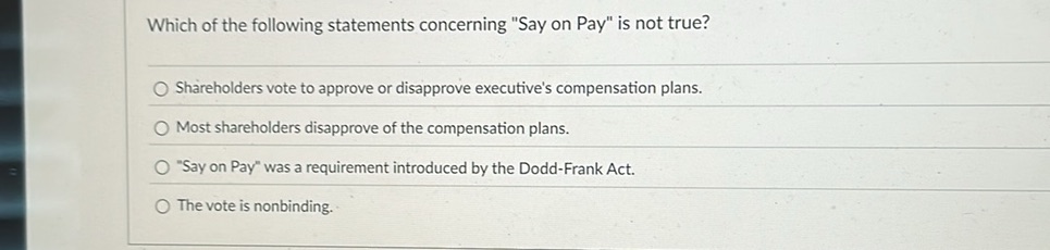 Which of the following statements concerning | StudyX