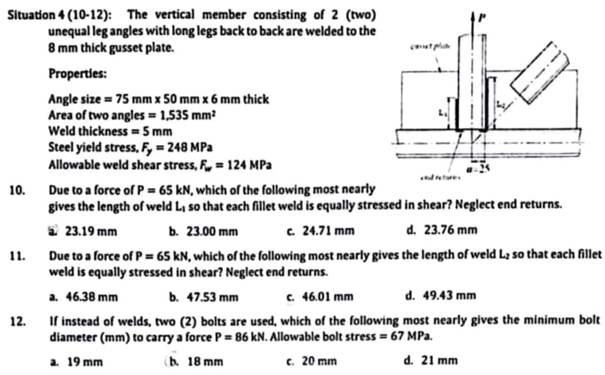 Situation 4 (10-12): The vertical member | StudyX