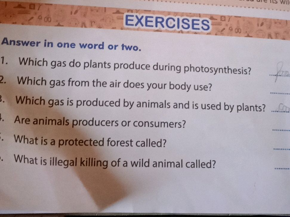 1. Which gas do plants produce during | StudyX