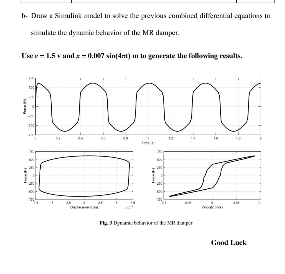 b- Draw a Simulink model to solve the | StudyX