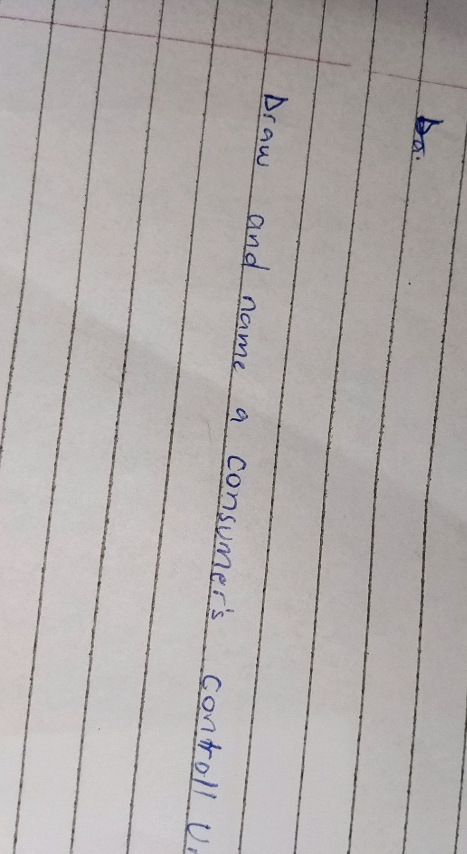 Consumer's Control Unit | StudyX