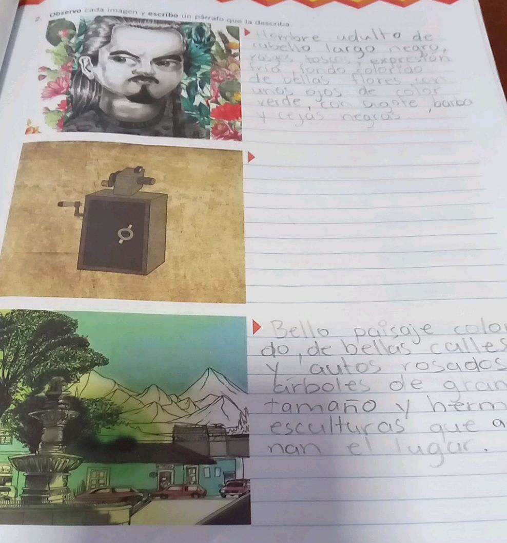 2. Observo cada imagen y escribo un párrafo | StudyX