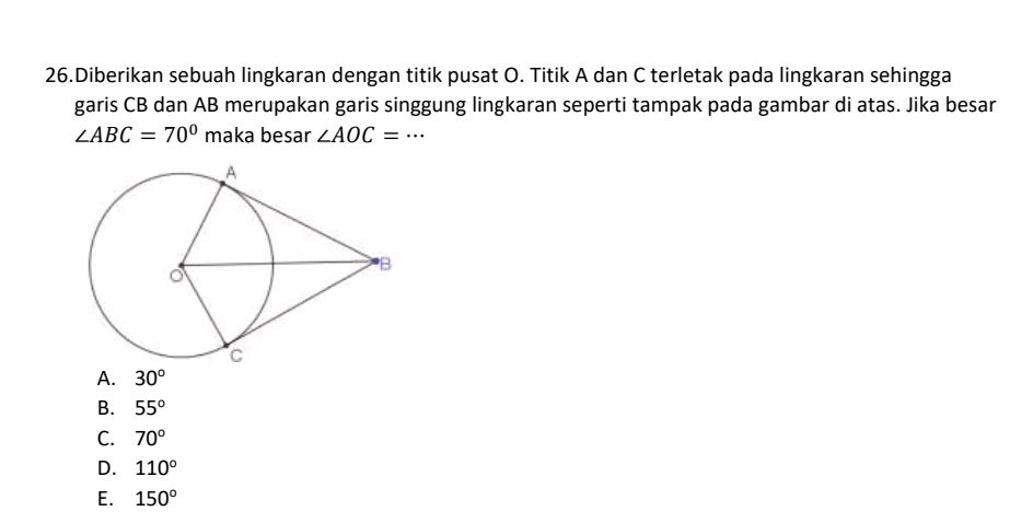26. Diberikan sebuah lingkaran dengan titik | StudyX