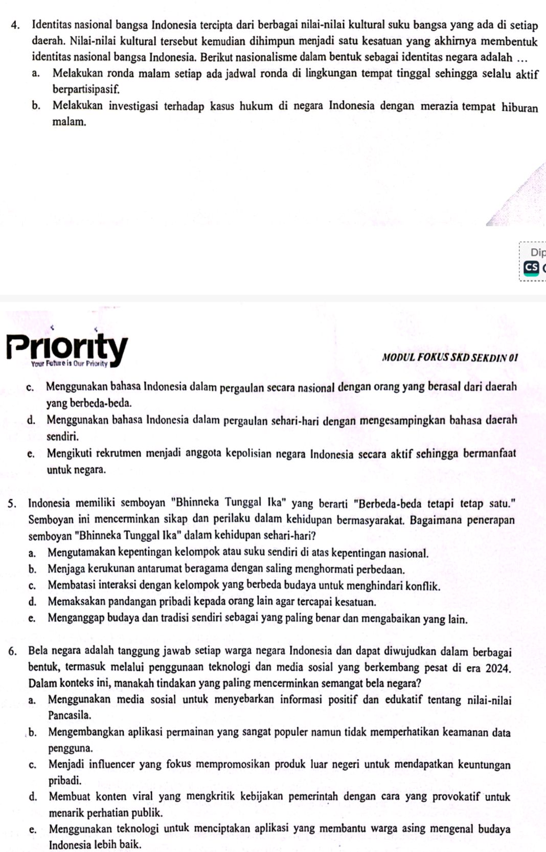 4. Identitas nasional bangsa Indonesia | StudyX