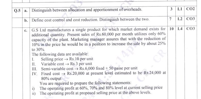 a. Distinguish between allocation and | StudyX