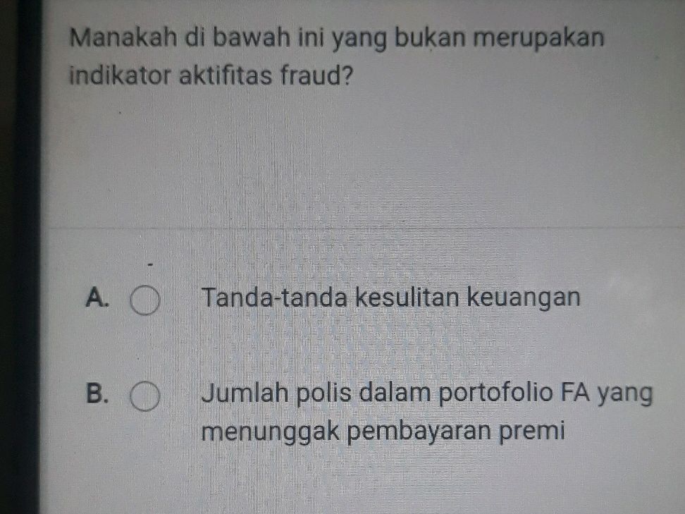 Manakah di bawah ini yang bukan merupakan | StudyX