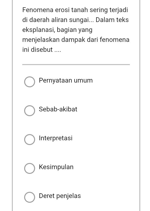 Fenomena erosi tanah sering terjadi di | StudyX
