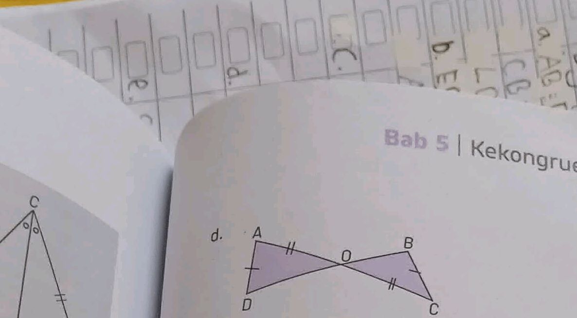 d. A diagram of two intersecting triangles | StudyX