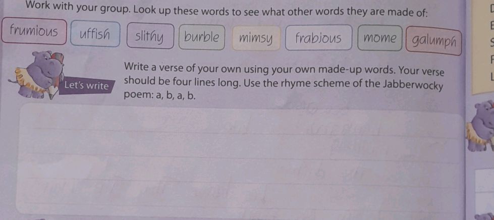 Work with your group. Look up these words to | StudyX