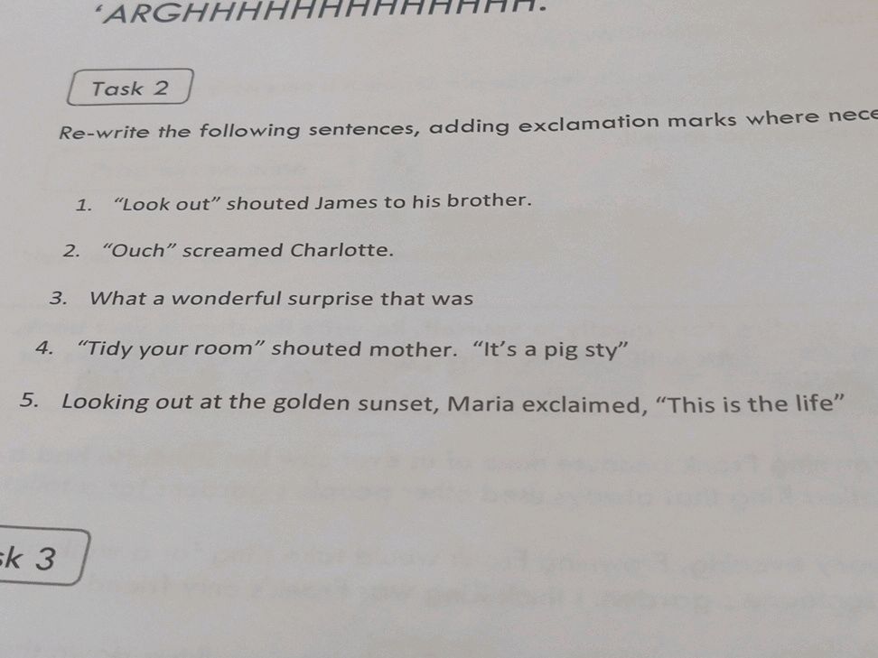 Re-write the following sentences, adding | StudyX