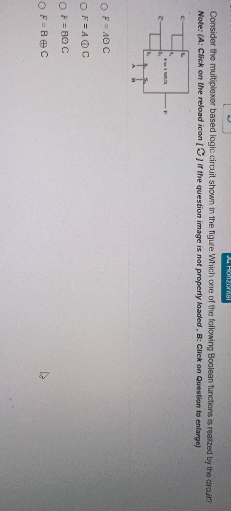 Consider the multiplexer based logic circuit | StudyX