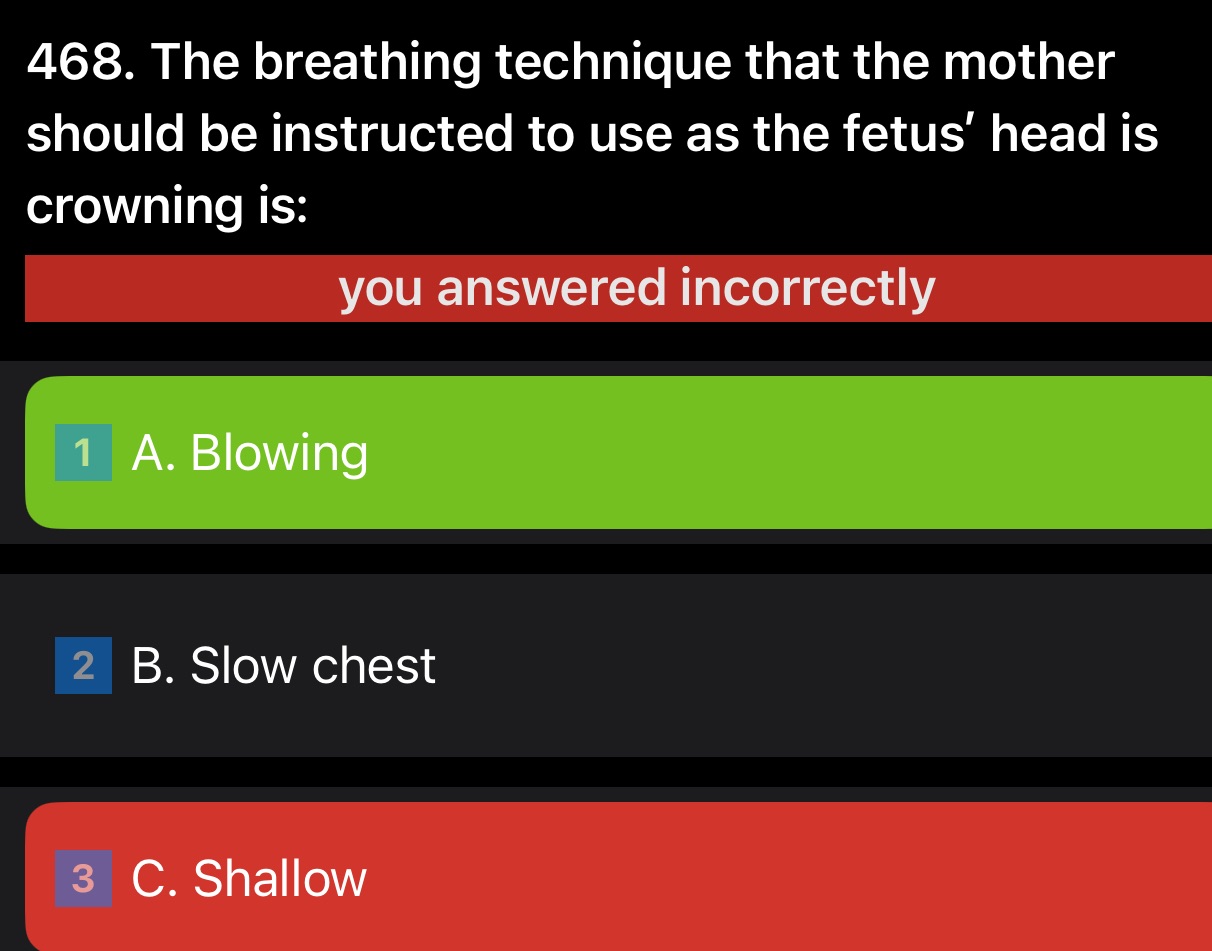468. The breathing technique that the mother | StudyX