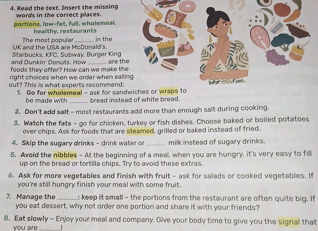 4. Read the text. Insert the missing words | StudyX