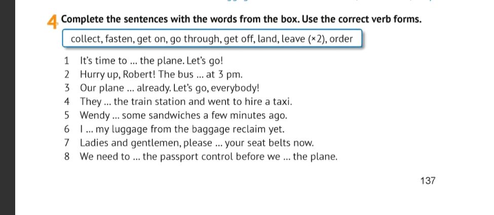 4. Complete the sentences with the words | StudyX