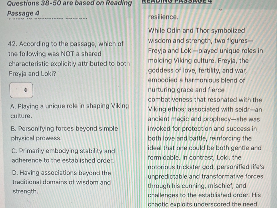 42. According to the passage, which of the | StudyX