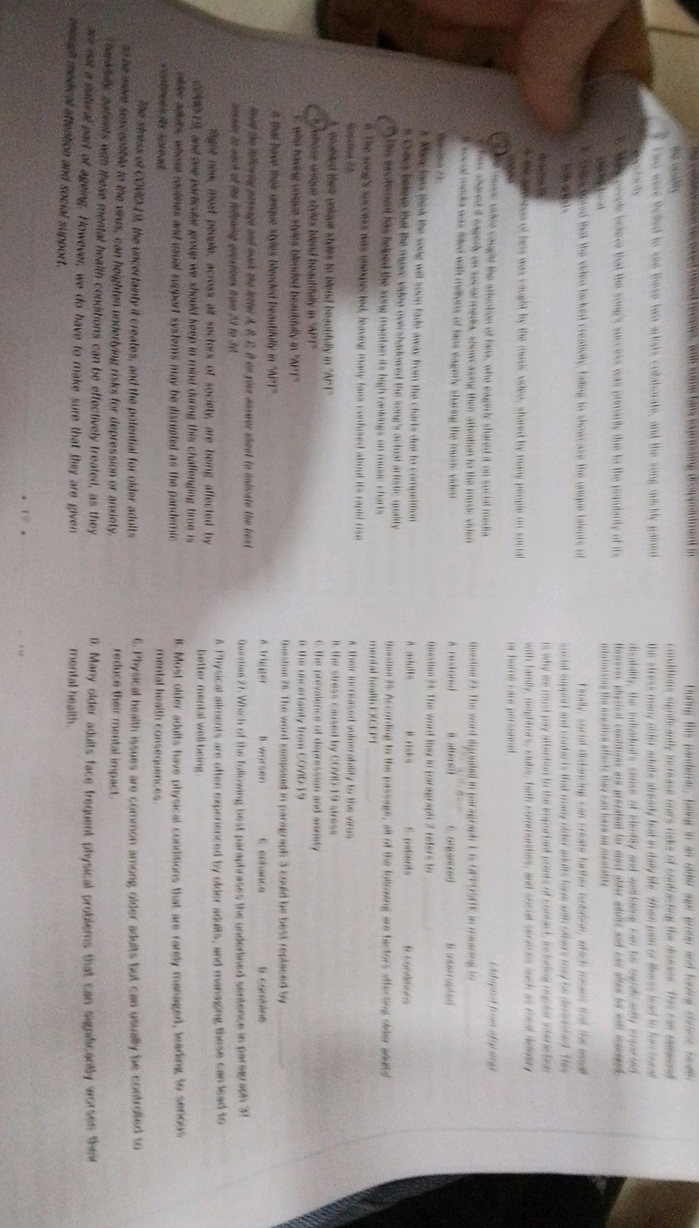 Question 23. The word digcuated in paragraph | StudyX