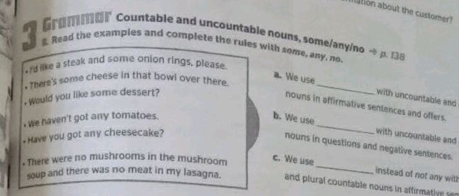 3 Grammar Countable and uncountable nouns, | StudyX