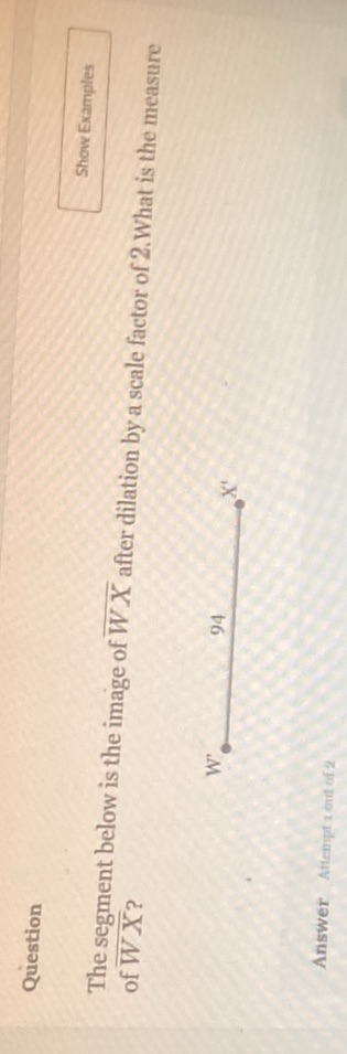The segment below is the image of $ {WX}$ | StudyX
