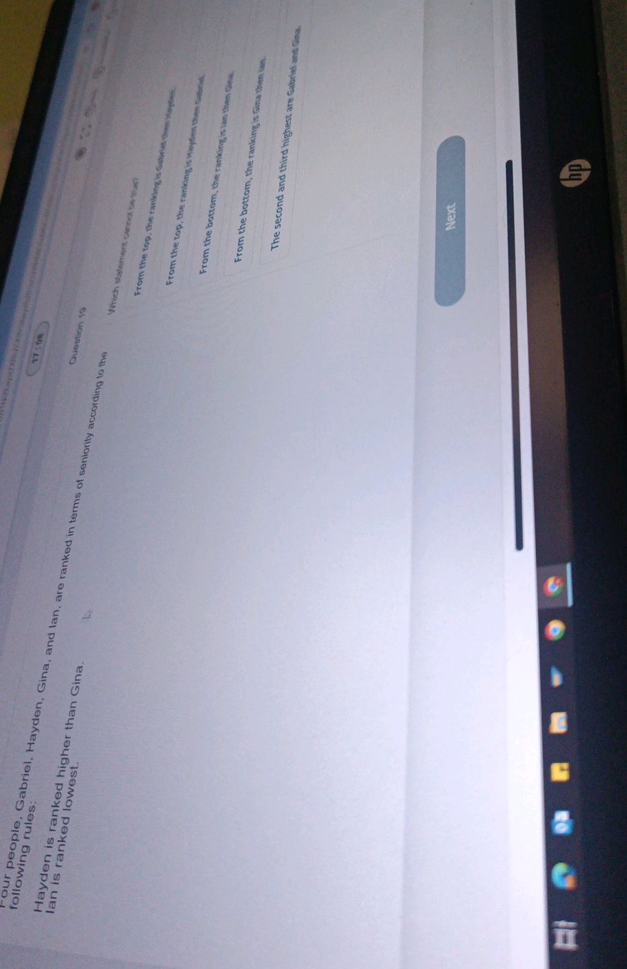 Four people, Gabriel, Hayden, Gina, and Ian, | StudyX