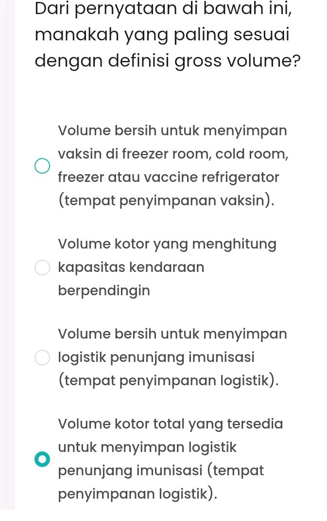 Dari pernyataan di bawah ini, manakah yang | StudyX
