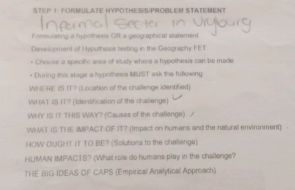 STEP 1: FORMULATE HYPOTHESIS/PROBLEM | StudyX