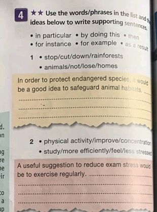 4 ★★ Use the words/phrases in the list and | StudyX