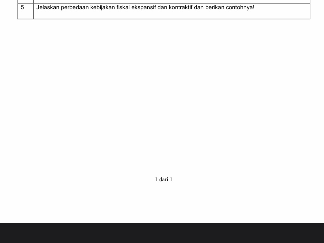 Jelaskan perbedaan kebijakan fiskal | StudyX