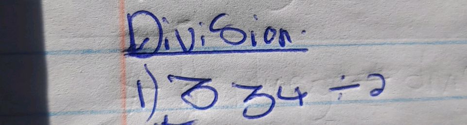 Division: Calculate 34 divided by 2 | StudyX
