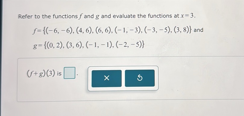 Refer to the functions $f$ and $g$ and | StudyX