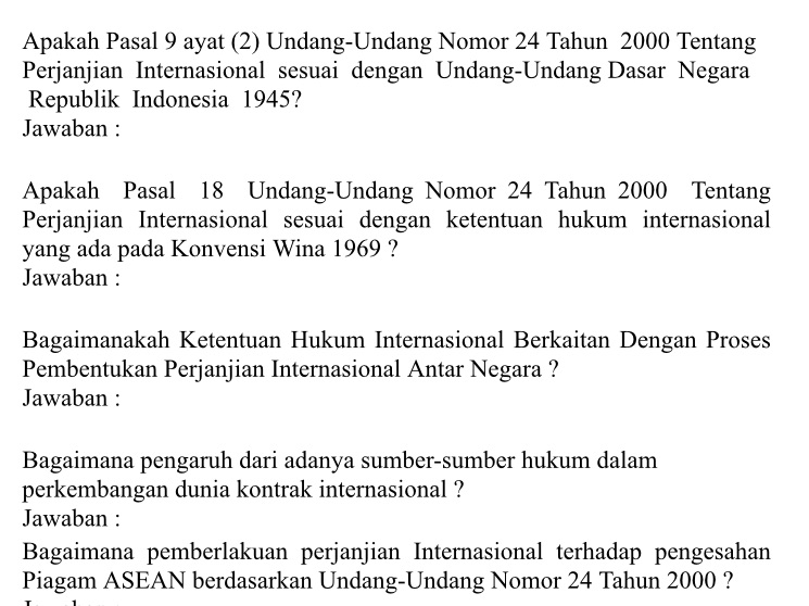 Apakah Pasal 9 ayat (2) Undang-Undang Nomor | StudyX