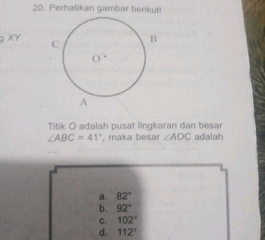 Perhatikan gambar berikut! Titik O adalah | StudyX