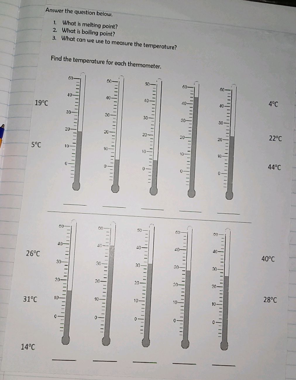 1. What is melting point? 2. What is boiling | StudyX