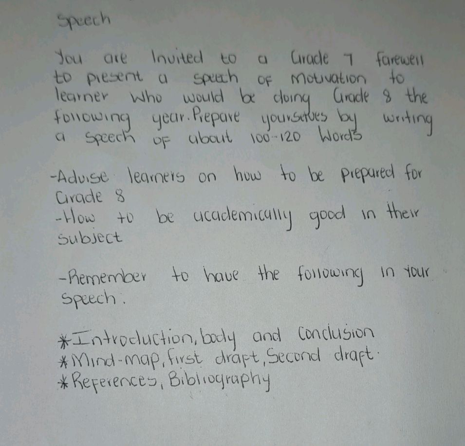 You are invited to a Grade 7 farewell to