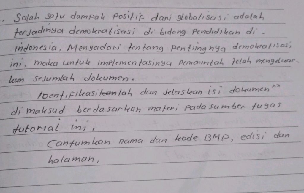 Identifikasikanlah dan jelaskan isi dokumen | StudyX