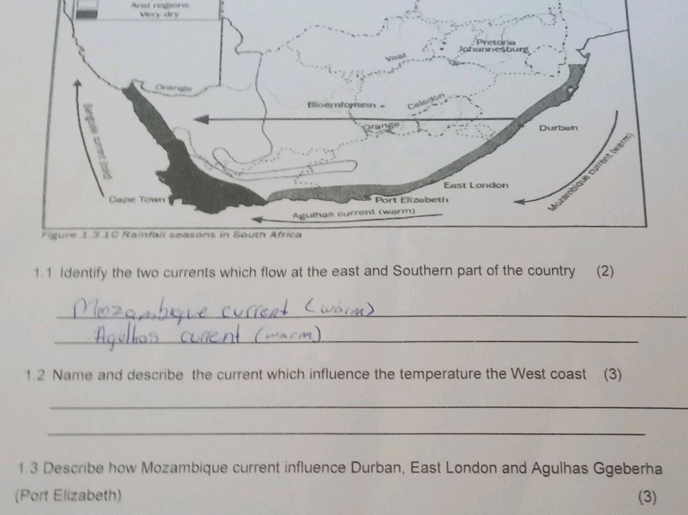 1.1 Identify the two currents which flow at | StudyX