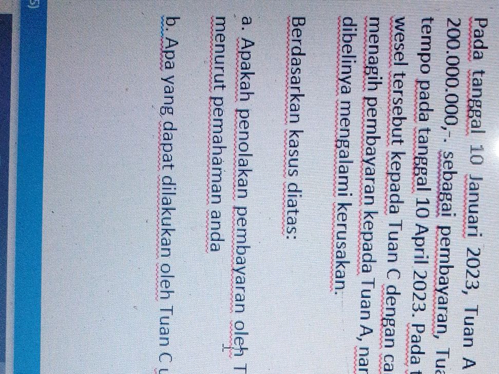 Pada tanggal 10 Januari 2023, Tuan A | StudyX