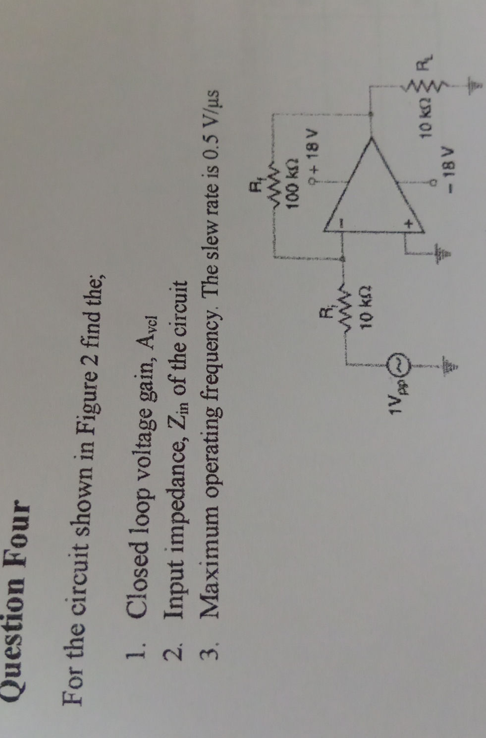 For the circuit shown in Figure 2 find the; | StudyX